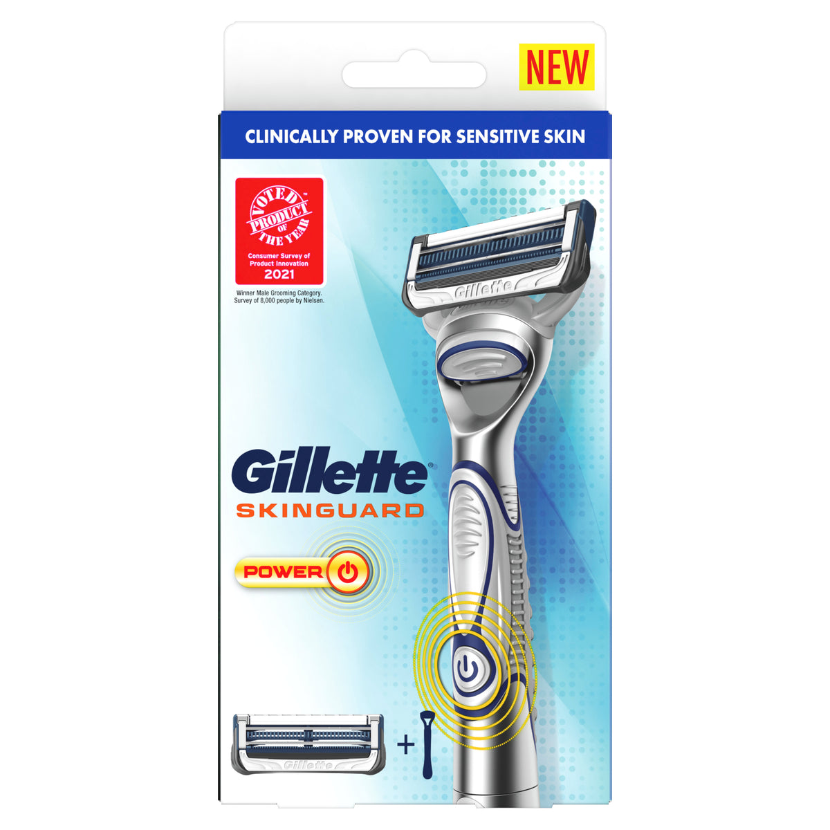 Gillette Skinguard Power Razor + 1 Cartridge — Giant Chemist Harbour Town