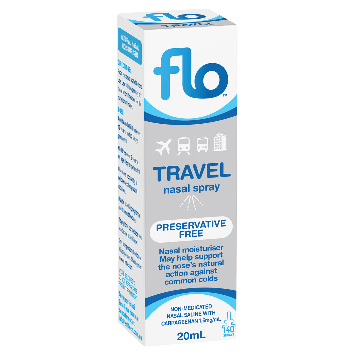 Flo Travel Nasal Spray 20ml - 9333279000497 — Giant Chemist Harbour Town