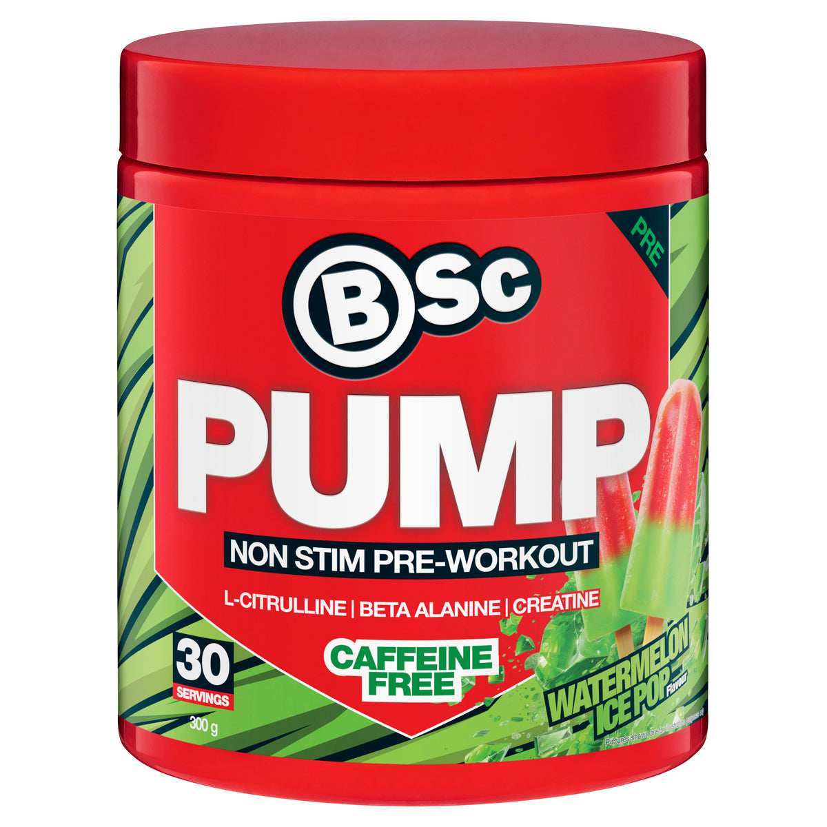 BSc PUMP Non Stim Pre-Workout 300g Watermelon Ice Pop — Giant Chemist ...