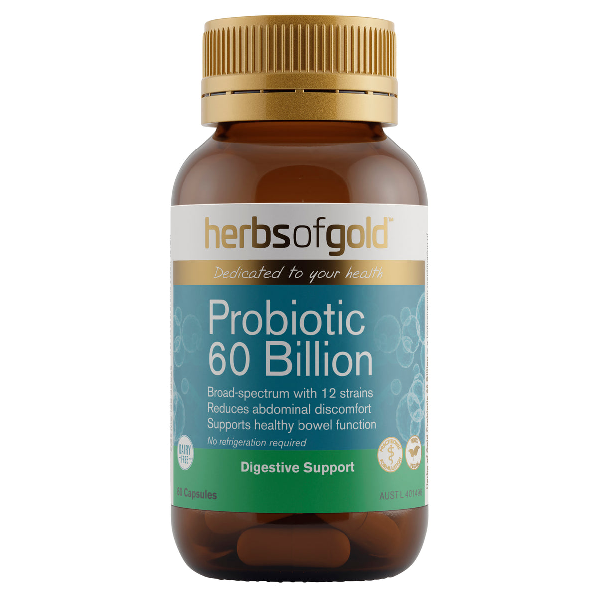 Herbs Of Gold Probiotic 60 Billion 60 Capsules — Giant Chemist Harbour Town