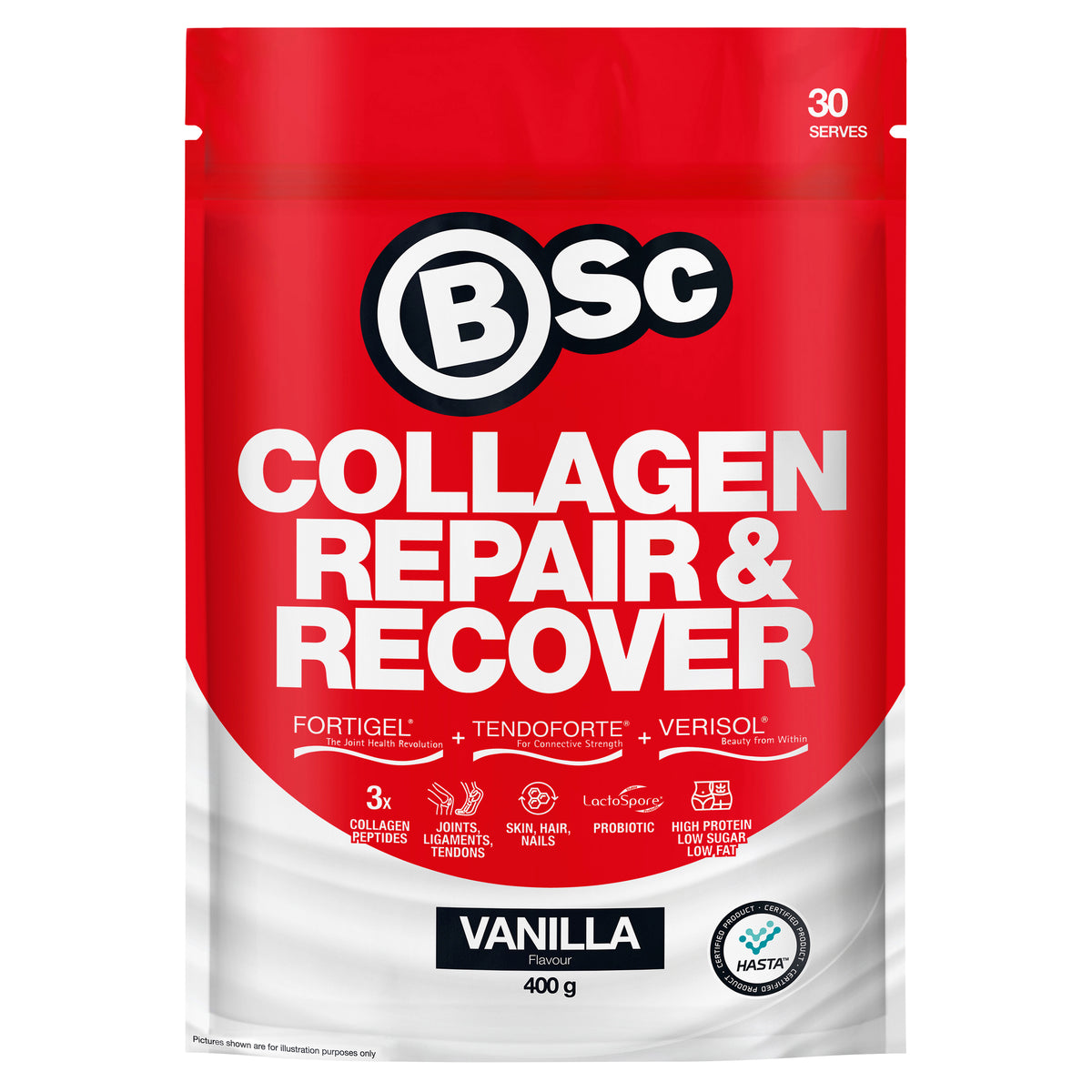 Body Science BSC Collagen Repair & Recover 400g Vanilla — Giant Chemist ...