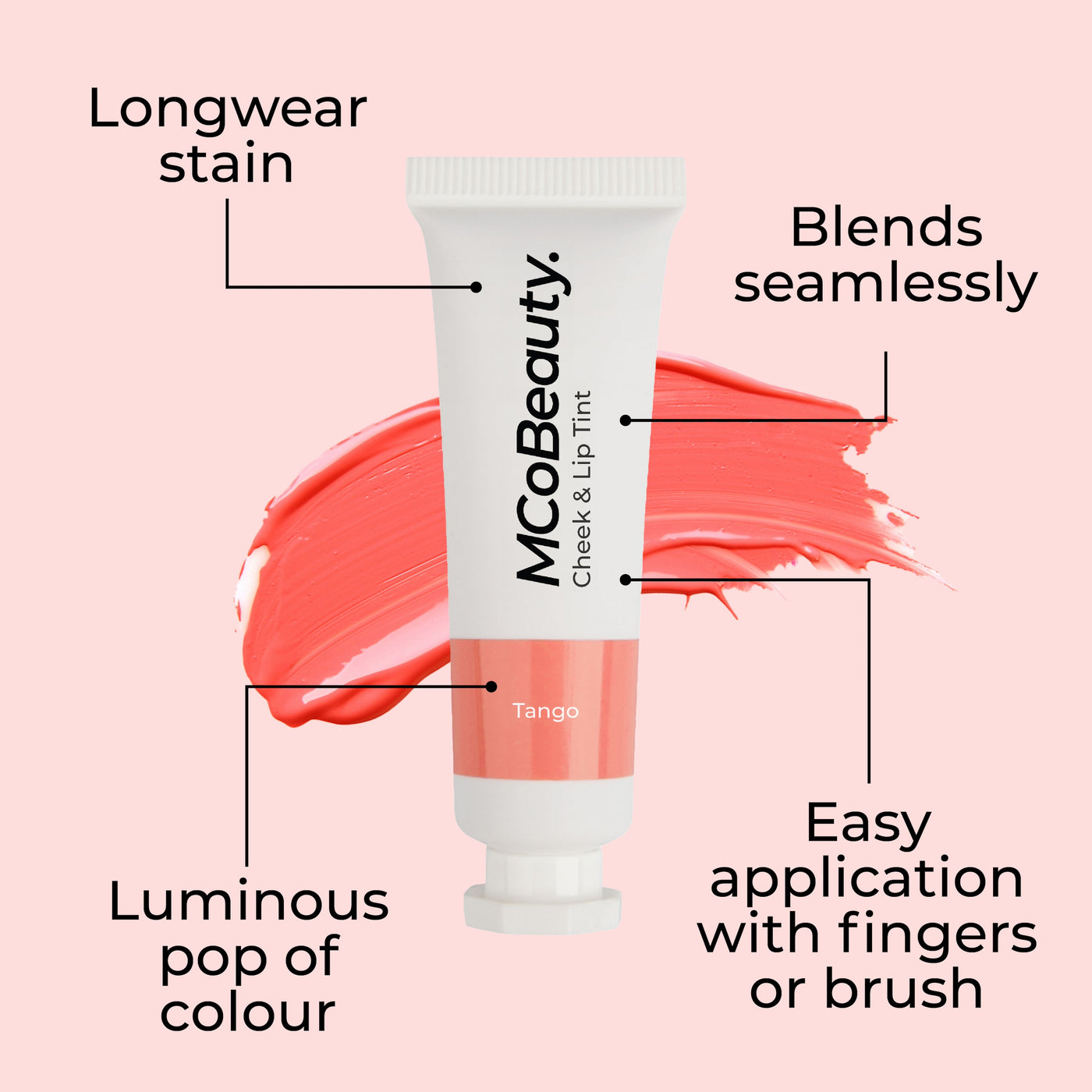 MCo Beauty Cheek & Lip Stain Peach Tango — Giant Chemist Harbour Town