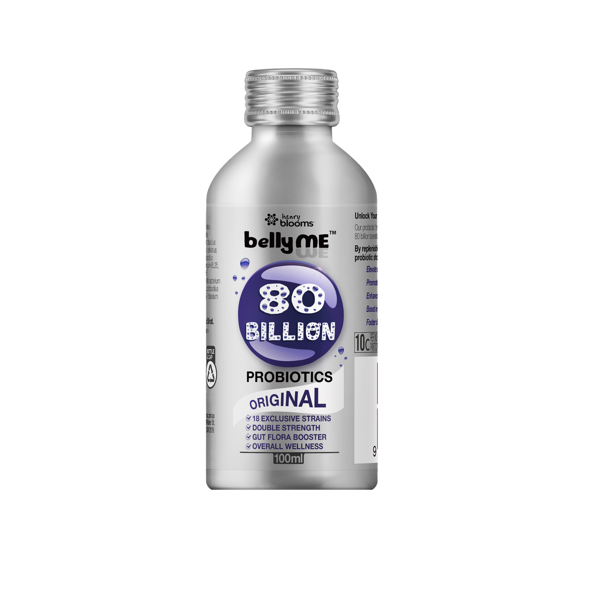 Henry Blooms Belly Me 80 Billion Probiotics 100ml — Giant Chemist ...