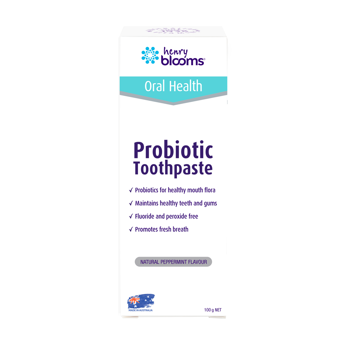 Henry Blooms Probiotic Toothpaste 100g — Giant Chemist Harbour Town