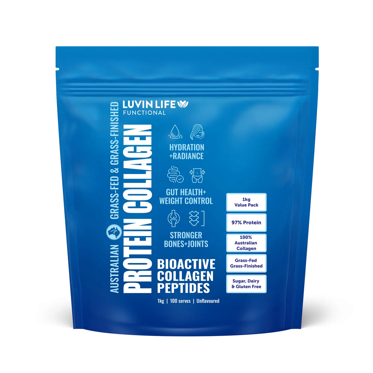 Luvin Life Australian Bioactive Collagen Peptides 1kg — Giant Chemist ...
