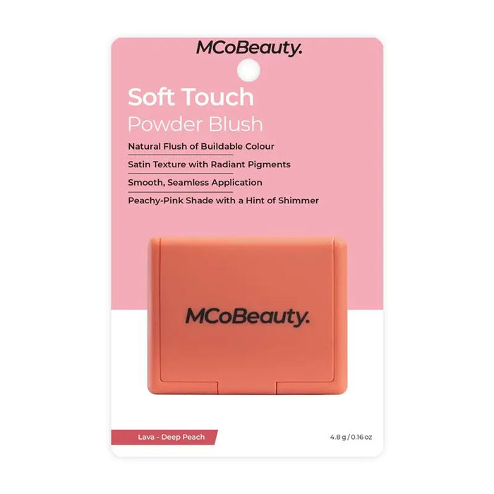 MCo Beauty Soft Touch Powder Blush Lava/Deep Peach — Giant Chemist ...