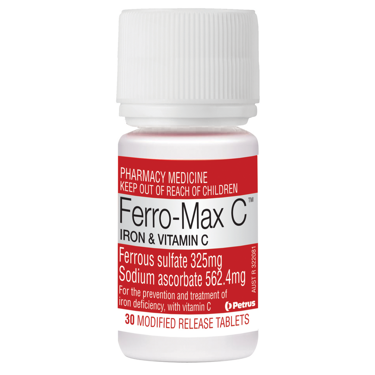 Ferro Max-C Iron & Vitamin C 30 Tablets — Giant Chemist Harbour Town