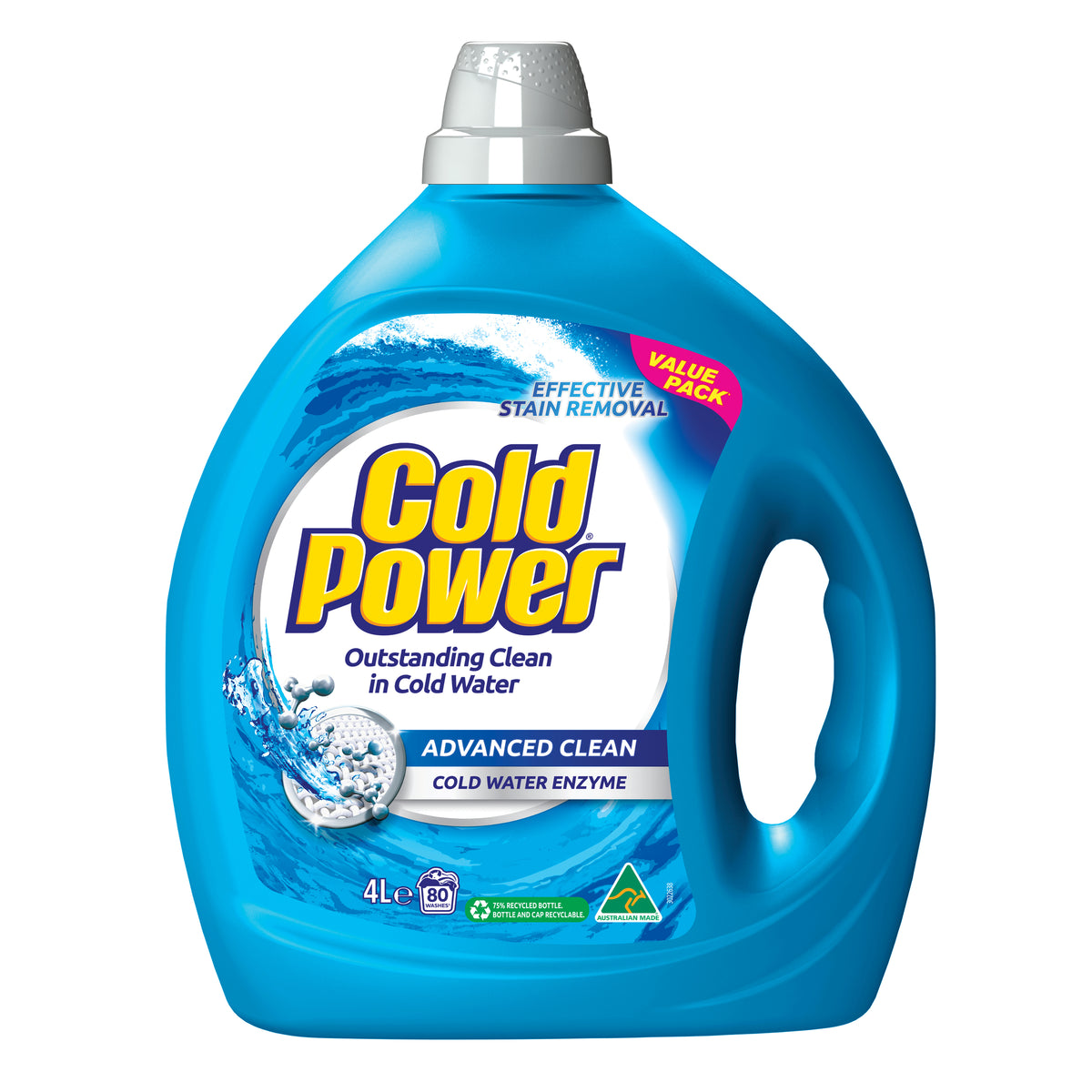 Cold Power Advanced Clean Front & Top Loader Laundry Liquid 4L — Giant ...