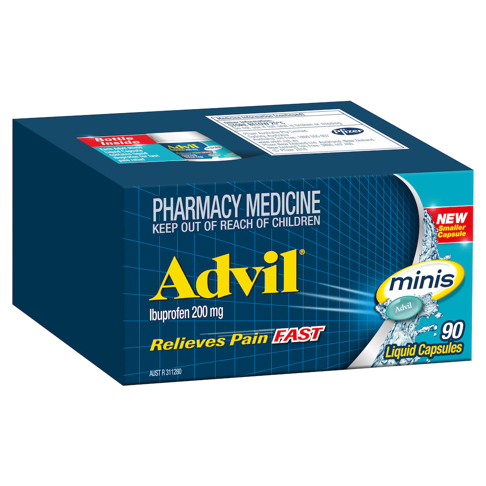Advil Minis Liquid 90 Capsules — Giant Chemist Harbour Town