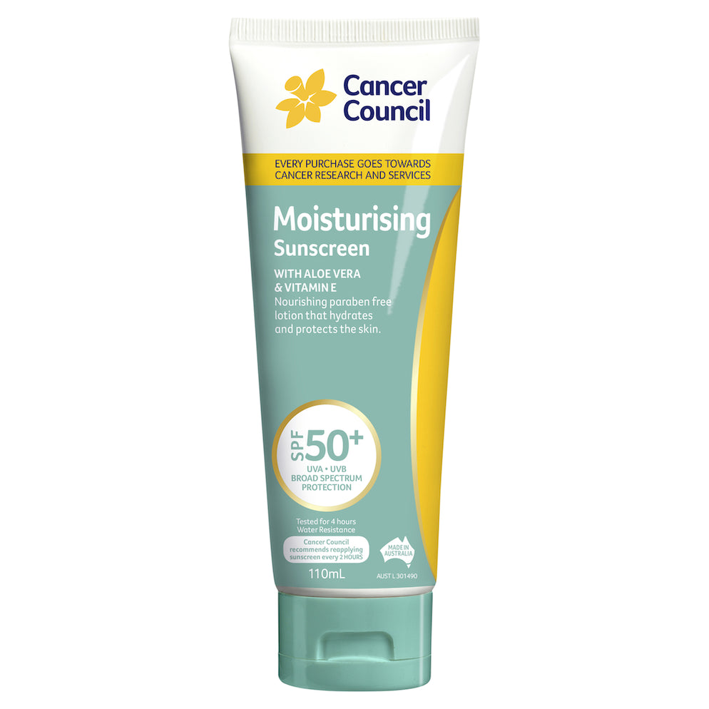 Cancer Council Moisturising Sunscreen SPF50+ 110ml — Giant Chemist ...