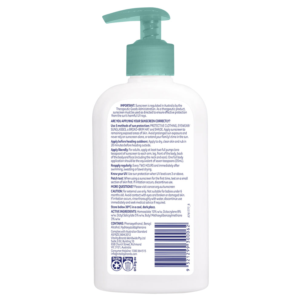 Cancer Council Moisturising Sunscreen SPF50+ Pump 200ml — Giant Chemist ...