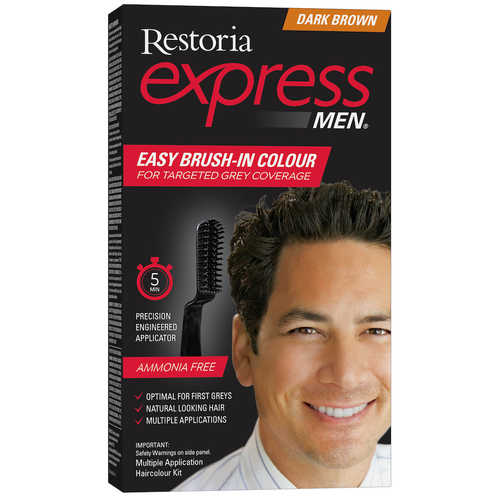 Restoria Express For Men Natural Dark Brown — Giant Chemist Harbour Town